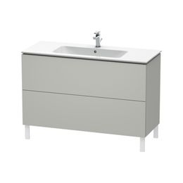 Duravit Waschtischunterschrank L-Cube 122x48,1cm, betongr ma, 2 Ausz., stehend (LC662800707)