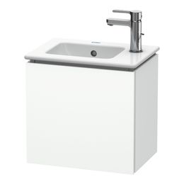 Duravit Waschtischunterschrank L-Cube 42x29,4x40cm, wandh&auml;ngend, T&uuml;r li, wei&szlig; matt (LC6272L1818)