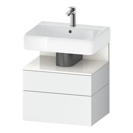 Duravit Waschtischunterschrank Qatego 59x47x59cm, w hgl/we m, 1 Kast, m B (QA4393022180010)