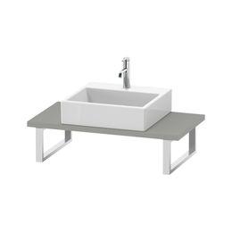 Duravit Konsole Compact L-Cube 80-200x48cm, 1 AS, St&auml;r 3cm, betongr ma (LC104C00707)