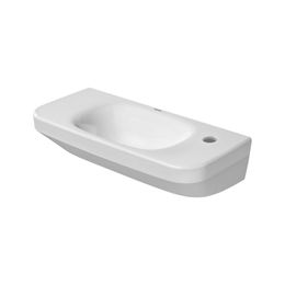 Duravit Handwaschbecken DuraStyle 50x22cm, o. &Uuml;L, m HLB, HL rechts, wei&szlig; (0713500008)