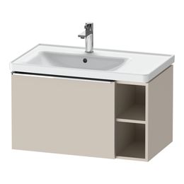 Duravit Waschtischunterschrank D-Neo 78,4x45,2cm, 1 A, Beck. li, chr/Taup ma (DE4258010910000)