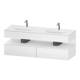 Duravit Einbauwaschtisch-M&ouml;bel-Set Qatego 160x55x60cm, Kon-WTU, Nischenb, we ma (QA4797018180010)