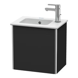Duravit Waschtischunterschrank XSquare 41x28,9x40cm, wandh&auml;ngend, T. li, graph matt (XS4170L8080)