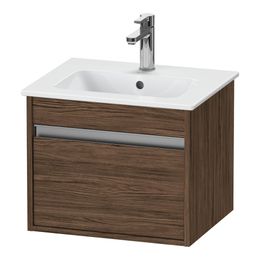 Duravit Waschtischunterschrank Ketho Compact 50x41,2x41cm, 1 Ausz., wandh&auml;ngend, Nussb dkl. (KT640402121)