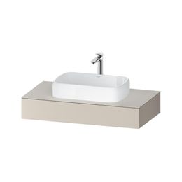 Duravit Konsole Qatego 100x55x17cm, taupe matt, 1 Ausschnitt (QA4801091910000)