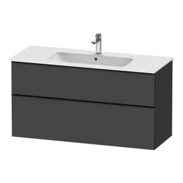 Duravit Waschtischunterschrank D-Neo 121x46,2cm, sw/Grap m, 1 Kast, 1 Ausz. (DE43640BD490000)