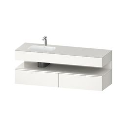 Duravit Einbauwaschtisch-M&ouml;bel-Set Qatego 160x50x60cm, Kon-WTU, B l, w hgl/we matt (QA4795022840000)