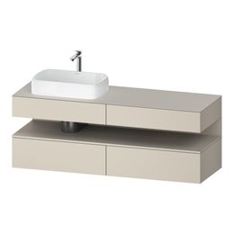 Duravit Waschtischunterschrank Qatego 160x55x60cm, T m/ta m, Pl, Beck. li (QA4777091830000)