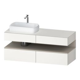 Duravit Waschtischunterschrank Qatego 140x55x60cm, T m/we m, Pl, Beck. li (QA4765083840000)