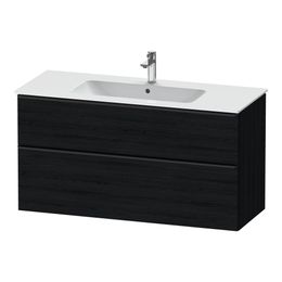 Duravit Waschtischunterschrank D-Neo 121x46,2cm, sw/Ei sw, 1 Schubk., 1 Ausz. (DE43640BD160000)