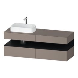 Duravit Waschtischunterschrank Qatego 160x55x60cm, E sw/Bas m, Pl, Beck. li (QA4777016430000)