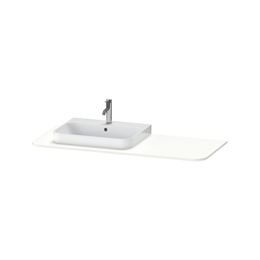Duravit Waschtisch-Konsole Happy D.2 Plus 130x55cm, m 1 Ausschn, Beck. li, we matt (HP031KL8484)