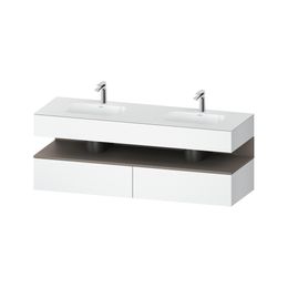 Duravit Einbauwaschtisch-M&ouml;bel-Set Qatego 160x55x60cm, Kon-WTU, B, bas. matt/we ma (QA4797043180010)