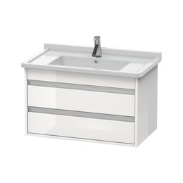 Duravit Waschtischunterschrank Ketho 80x45,5cm, we hgl, 2 Schubk., wandh&auml;ngend (KT664402222)