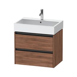Duravit Waschtischunterschrank Ketho.2 68,4x46cm, Nussb Nat, 2 Schub., wandh&auml;ngend (K25276079790000)