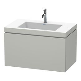 Duravit Waschtischunterschrank c-bonded L-Cube 80x48cm, 1 HL, bg ma, 1 Ausz., wandh&auml;ngend (LC6917O0707)