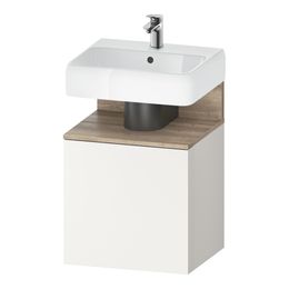 Duravit Waschtischunterschrank Qatego 49x42x64,5cm, 1 T, T r, Ei Marmor/w matt (QA4077R55840000)