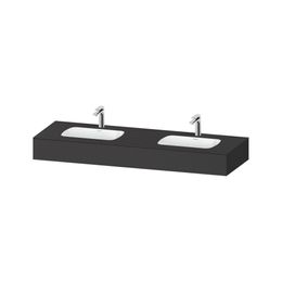 Duravit Einbauwaschtisch-M&ouml;bel-Set Qatego 160x55x17cm, m K, 2 A., B bs, m &Uuml;, gra m (QA4695049490000)