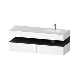 Duravit Einbauwaschtisch-M&ouml;bel-Set Qatego 160x50x60cm, Kon-WTU, B, B r, gra m/we m (QA4796080180010)