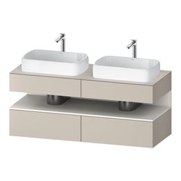 Duravit Waschtischunterschrank Qatego 140x55x60cm, w m/ta m, Pl, Beck. beids. (QA4767084910000)