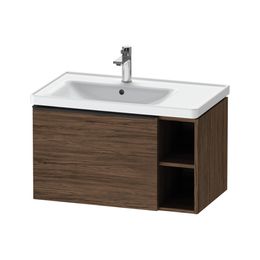 Duravit Waschtischunterschrank D-Neo 78,4x45,2cm, 1 A, B L, sw/Nuss dkl. (DE42580BD210000)