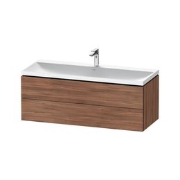 Duravit M&ouml;bel-Set L-Cube 120x48x48cm, m HL, Nussb Nat, 2 Schub. (LC6953O79790000)