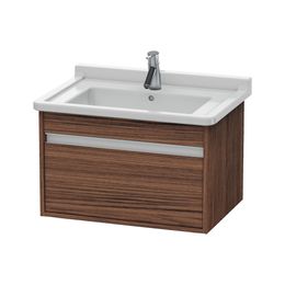 Duravit Waschtischunterschrank Ketho 65x45,5cm, Nussb dkl., 1 Ausz., wandh&auml;ngend (KT666302121)