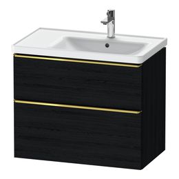 Duravit Waschtischunterschrank D-Neo 78,4x45,2cm, 1 Kast, B R, g pol/Eiche sw (DE4358034160000)
