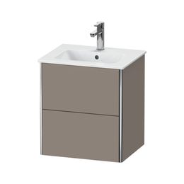 Duravit Waschtischunterschrank XSquare Compact 51x41,8x56cm, 2 Schubk., wandh&auml;ngend, bas. m (XS430604343)