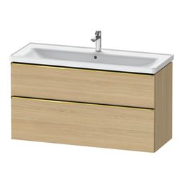 Duravit Waschtischunterschrank D-Neo 118,4x45,2x62,5cm, 2 A, wd, g pol/Ei Nat (DE4391034300000)