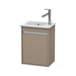 Duravit Waschtischunterschrank Ketho 40x28,5x55cm, wandh&auml;ngend, T&uuml;r links, leinen (KT6417L7575)