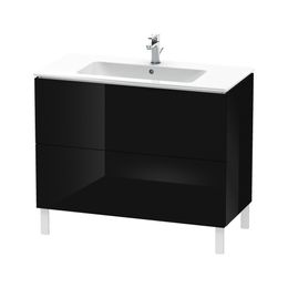 Duravit Waschtischunterschrank L-Cube 102x48,1cm, sw hgl, 2 Ausz&uuml;ge, stehend (LC662704040)