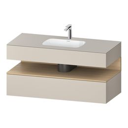 Duravit Einbauwaschtisch-M&ouml;bel-Set Qatego 120x55x60cm, E na/tau ma, Konsolen-Waschtischunterbau (QA4787030910000)
