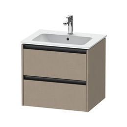 Duravit Waschtischunterschrank Ketho.2 61x48cm, lei, 2 Schubk&auml;sten, wandh&auml;ngend (K25262075750000)