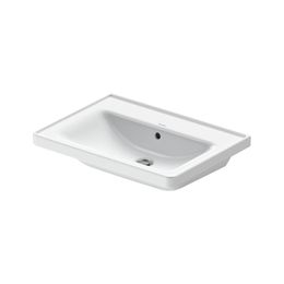 Duravit M&ouml;belwaschtisch D-Neo 65x48cm, o. Hahnl., we., m &Uuml;L, Hahnloch (2367650060)