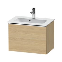 Duravit Waschtischunterschrank D-Neo Compact 61x37,2, chr/Eiche Nat, 1 Ausz., wandh&auml;ngend (DE4268010300000)