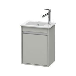 Duravit Waschtischunterschrank Ketho 40x28,5x55cm, wandh&auml;ngend, T li, betongr matt (KT6417L0707)