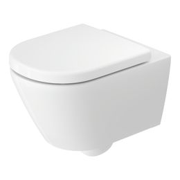 Duravit Wand-WC, Tiefsp&uuml;ler D-Code 37x54cm, 4,5 l, riml, w, m vorm. Scharn. (29030900212)