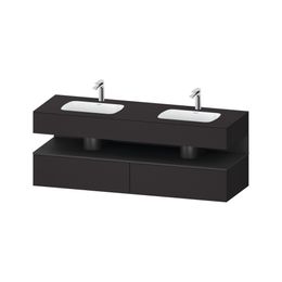 Duravit Einbauwaschtisch-M&ouml;bel-Set Qatego 160x55x60cm, Kon-WTU, graph m/Grap matt (QA4797049800000)