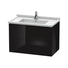 Duravit Waschtischunterschrank L-Cube 82x46,9cm, sw hgl, 2 Schub., wandh&auml;ngend (LC626504040)