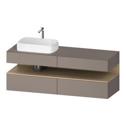Duravit Waschtischunterschrank Qatego 160x55x60cm, E na/b m, Pl, Beck. li (QA4777030430000)