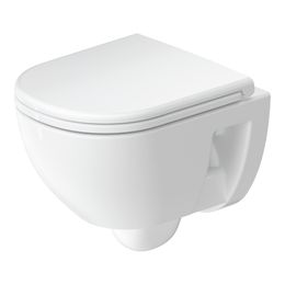 Duravit Wand-WC, Tiefsp&uuml;ler D-Code Compact 37x48cm, 4,5 l, riml, w, o vorm. Scharn. (2515090000)