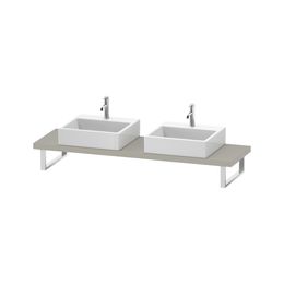 Duravit Konsole Cpmpact L-Cube 80-200x48cm, 2 A., St&auml;r 4.5cm, Tau matt (LC101C08383)