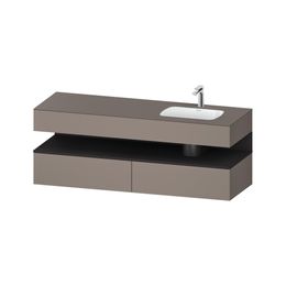 Duravit Einbauwaschtisch-M&ouml;bel-Set Qatego 160x50x60cm, Kon-WTU, B r, gra m/ba ma (QA4796080430000)