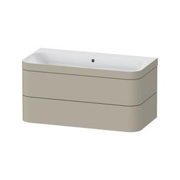 Duravit M&ouml;belwaschtisch-Unterschrank Happy D.2 Plus 97,5x49cm, o. HL, Tau s-matt, 2 Schubk. (HP4638N6060)