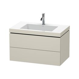 Duravit Waschtischunterschrank c-bonded L-Cube 80x48cm, 1 HL, Tau matt, 2 Schub., wandh&auml;ngend (LC6927O8383)