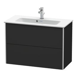 Duravit Waschtischunterschrank Compact XSquare 81x38,8cm, graph matt, 2 Schubk., wandh&auml;ngend (XS416608080)