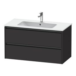 Duravit Waschtischunterschrank Ketho.2 101x48cm, graph matt, 2 Schub., wandh&auml;ngend (K25264080800000)