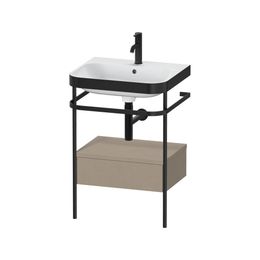 Duravit M&ouml;belwaschtisch-Kombi Happy D.2 Plus 57,5x49cm, 1 HL, lei, m Konso, 1 Lad (HP4740O7575)